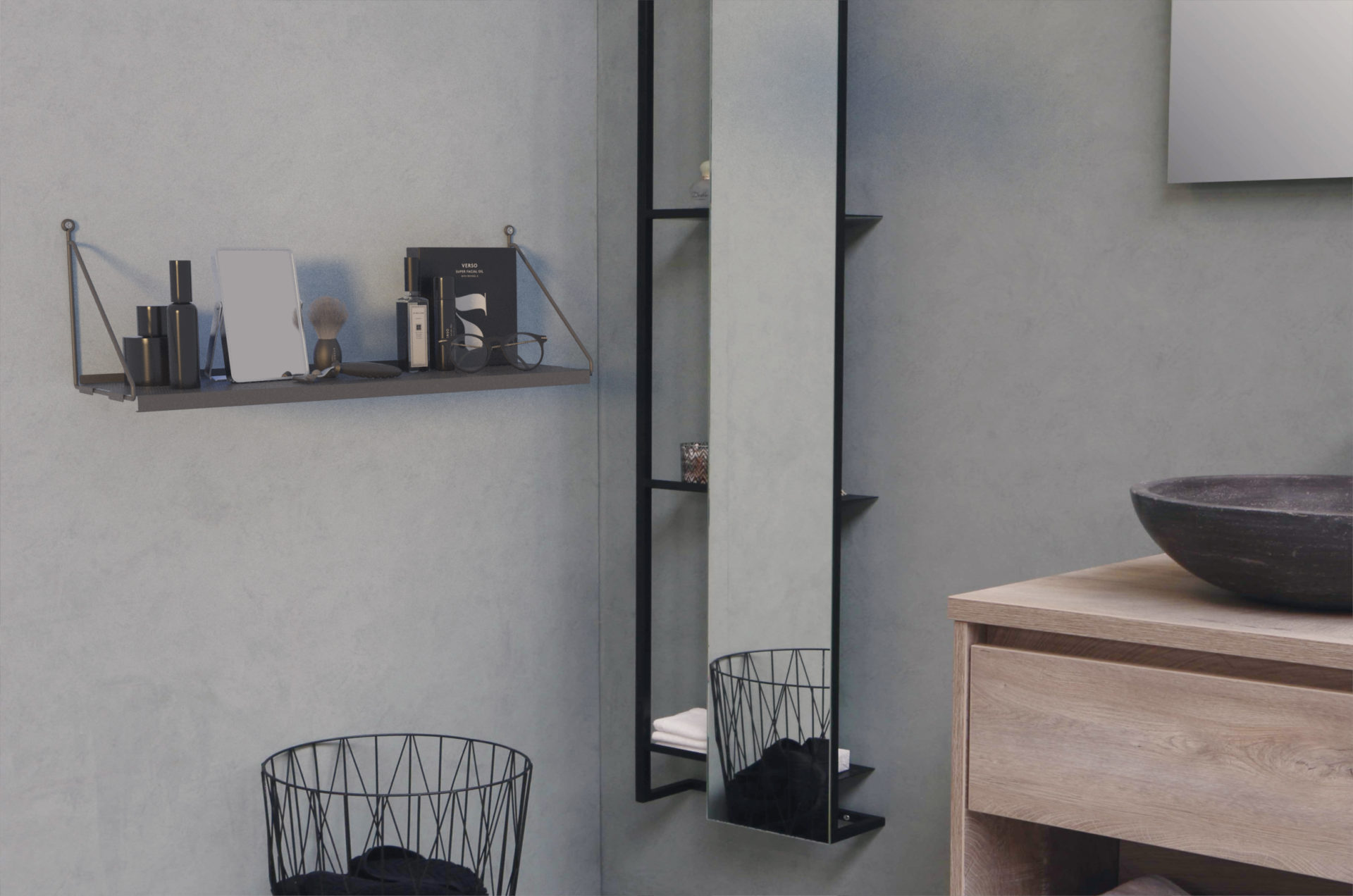 REPISA ANGOLO SIMPLE GRIS PERFORADO | Ducasse Industrial S.A.